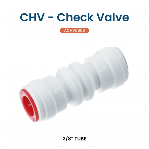 CHECK VALVE - 3/8" Tube ORIGINAL DM FITTING - Water filter Distributor